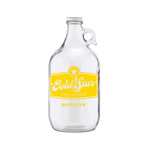 64 oz Clear Beer Growler | Flour City Growlers