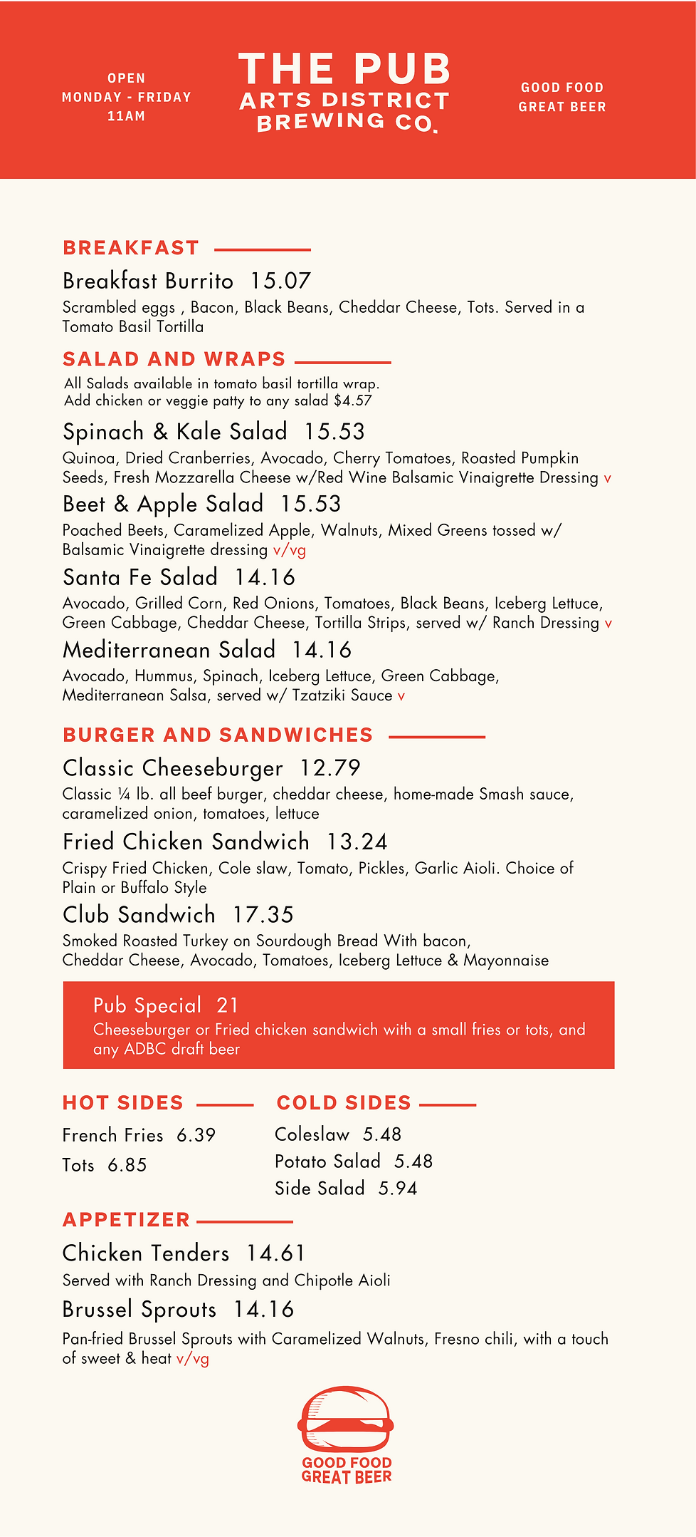 Lunch | Arts District Brewing