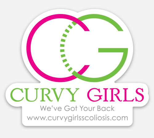 CG Logo Sticker | curvygirlsscoliosis