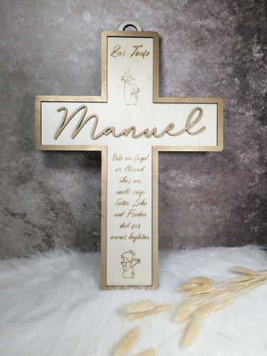 Geschenk-kreuz "Taufe" | Daniel Duba Design