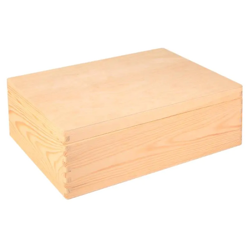Large Plain Wooden Box 40 x 30 x 13cm | SGLaser