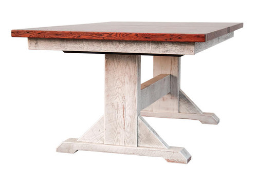 Reinhold Pioneer and Settler - Oak Trestle Base Extension Table ...