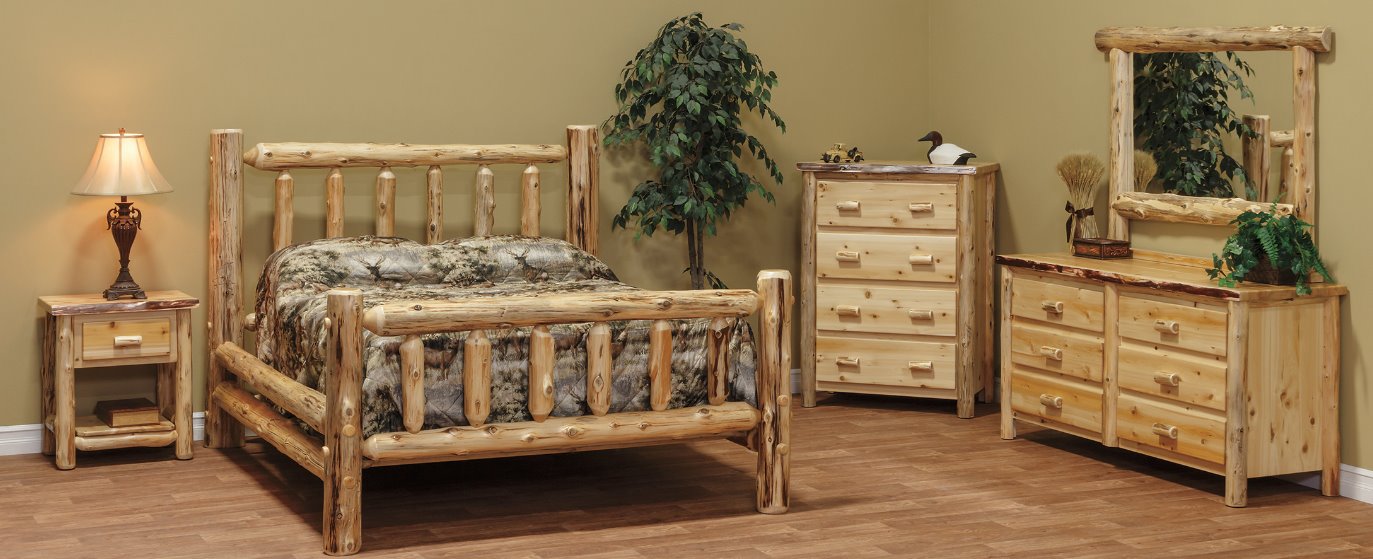 Beautiful Amish Crafted Log Furniture