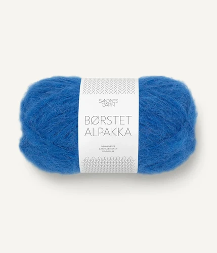 Borstad Alpakka 6046 (Jolly Blue) | Garn&Hantverkshuset