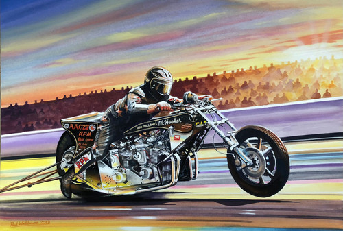 Rod Pallant's 'LA Hooker' Top Fuel Motorcycle | Paul Whitehouse Art