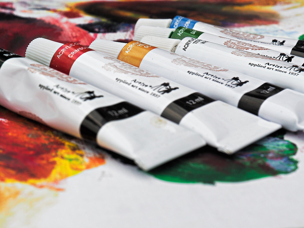 Basic materials for mixed media beginner artists