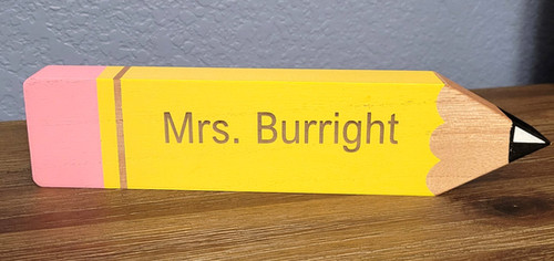 Teachers Pencil Name Plate | Rockwood Services