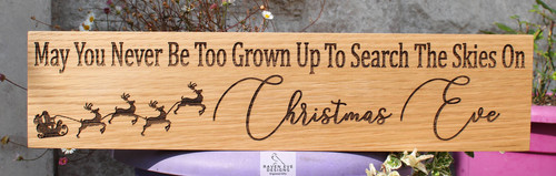 Engraved Gifts | 'May You Never Be Too Old...' Christmas Engraved Solid Wood Sign | Raven Eve ...