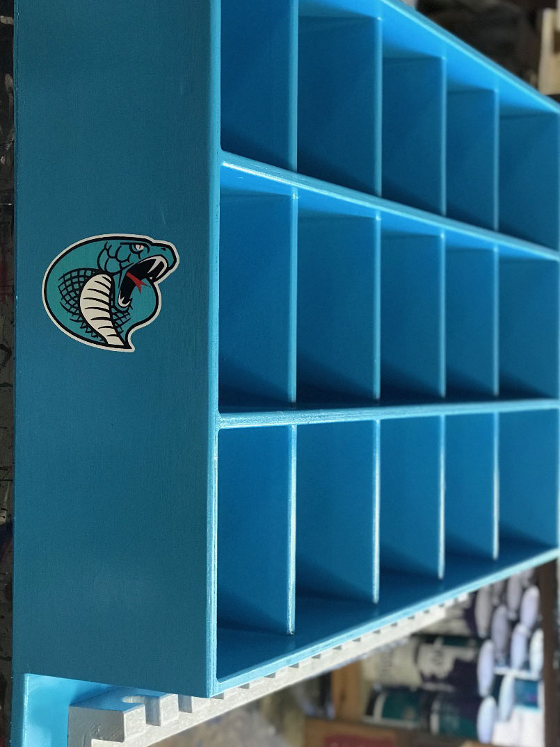 15 Helmet 15 Bat Rack Combo | Baseballracks.Com