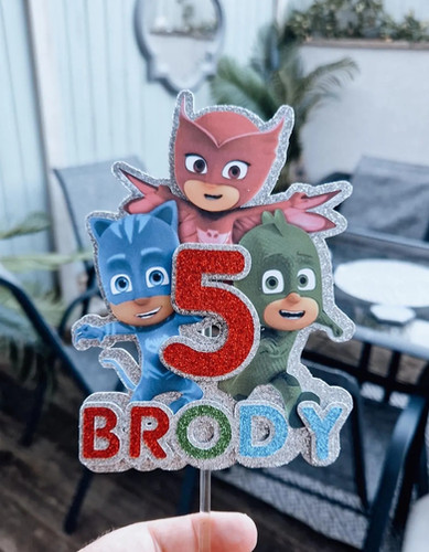 PJ Masks personalised cake topper | Wonderwall Art