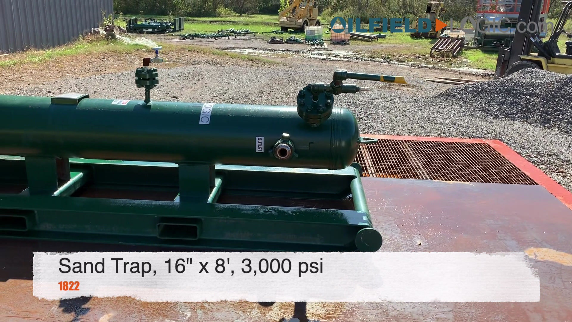 Sand Separator, Vertical, 16"x96", 3000# | Oilfield Logic