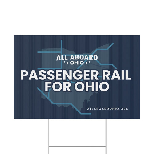 All Aboard Ohio Yard Sign | All Aboard Ohio