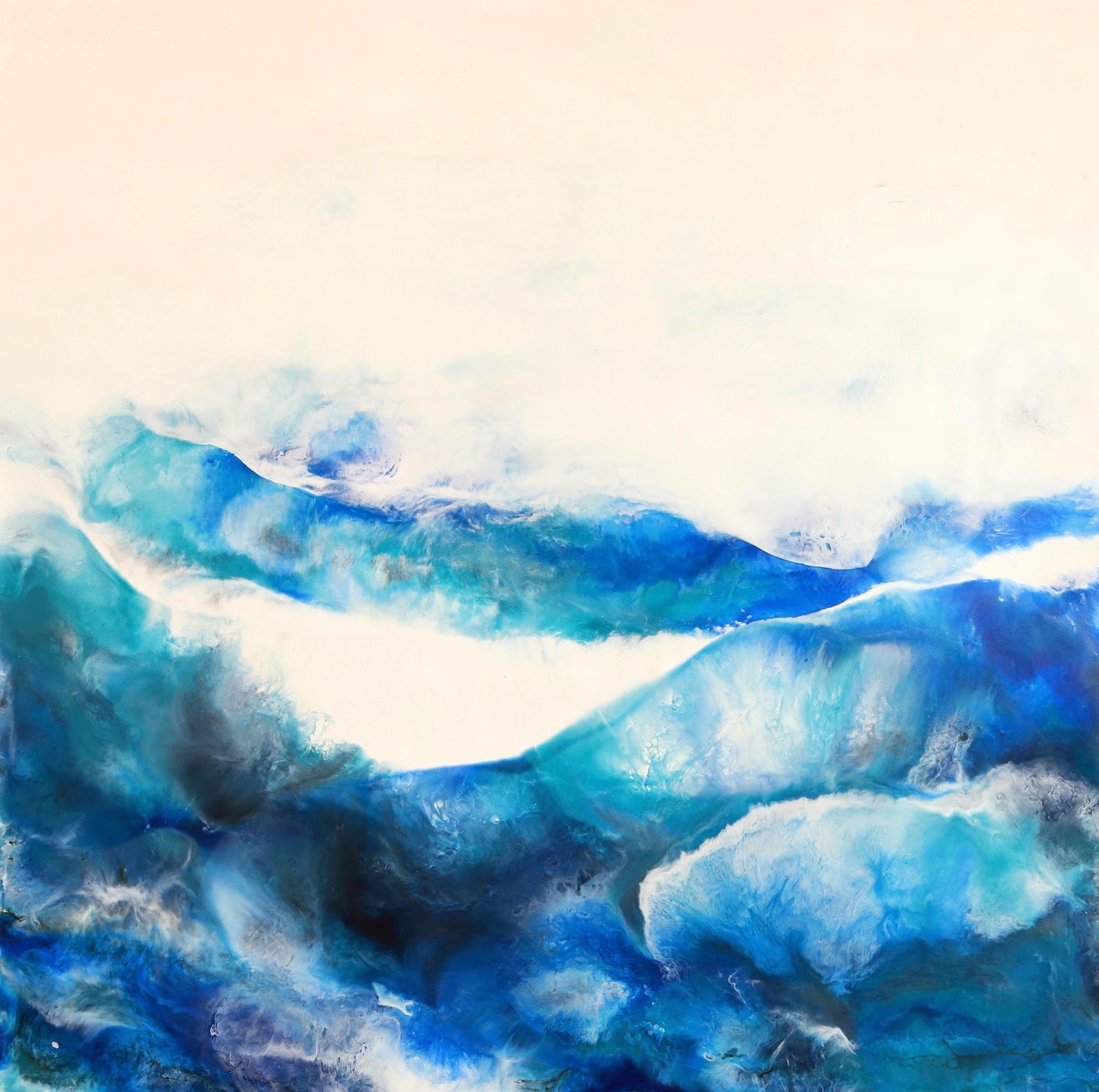 Waves | Melissa Sanchez - Encaustic Artist / Encaustic Painting