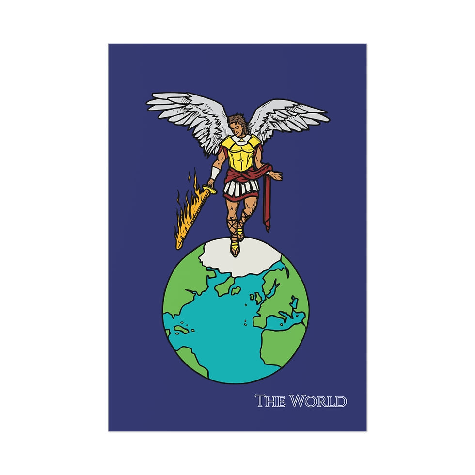 The World - Balatro Tarot Equinox Edition Poster | Balatro Tarot