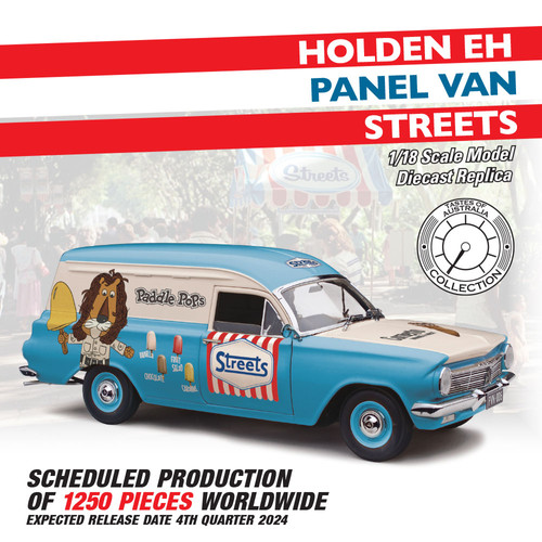 Holden EH Streets Paddle Pop, Panel Van. 1:18 Scale | Costoys