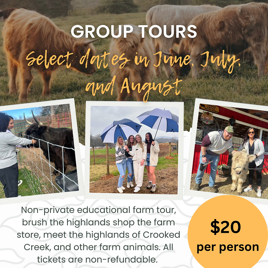 FARM TOURS | Crooked Creek Highla