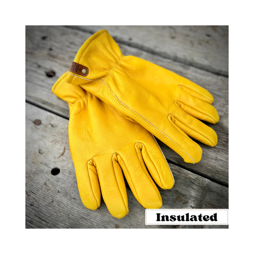 Insulated Cowhide Gloves | Crooked Arrow Co.