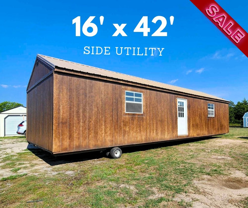 16' x 42' Side Utility Cabin Shell - Derksen | APB