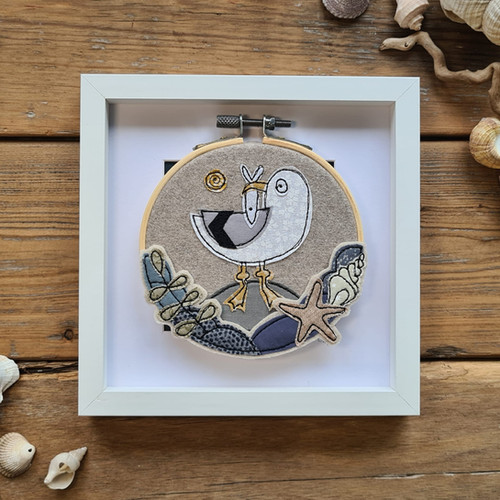 Seagull Embroidery Hoop Picture-Small | Caroline Michelle