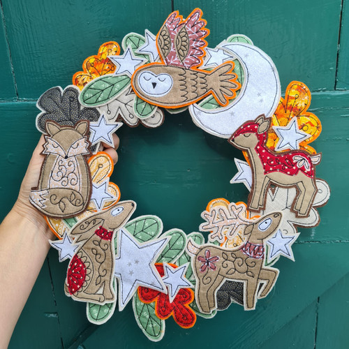 Autumn-Small Applique Wreath | Caroline Michelle