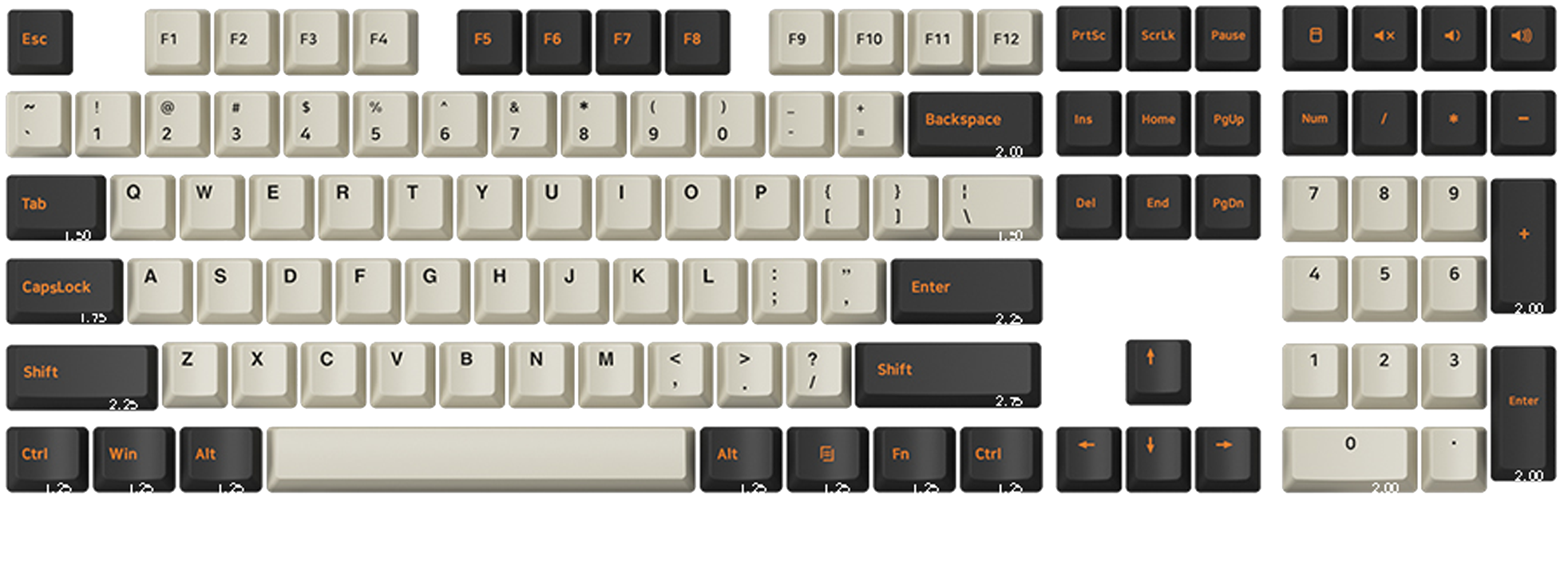 Carbon Retro Cherry Keycap Set