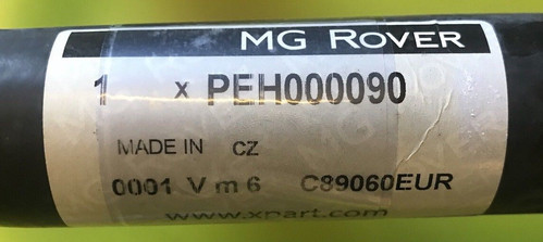 MGF MGTF ENGINE COOLING HOSE PEH000090 New GENUINE MG ROVER PART | MGTastic