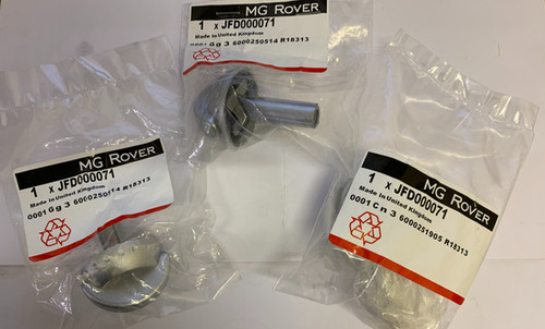 MGF MK2 / MGTF Set of 3 Silver Heater control knobs | MGTastic