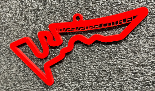 American Formula 1 Ornament Laser Cut Acrylic | Plasma-Tracks