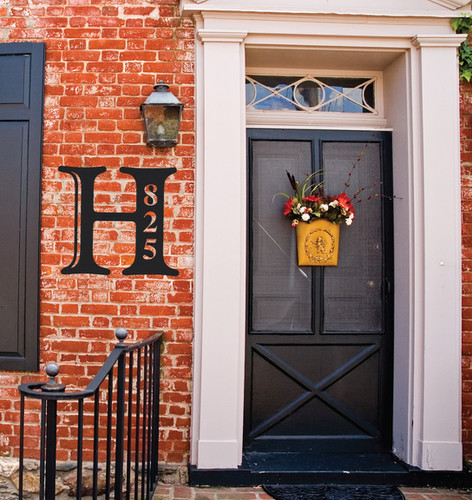 Monogram Address Sign - Cake's Metal Whimsies | cakesmetalwhimsies