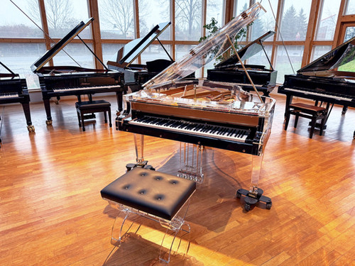 Fully Transparent Acrylic Performance Piano | Millennial Furniture