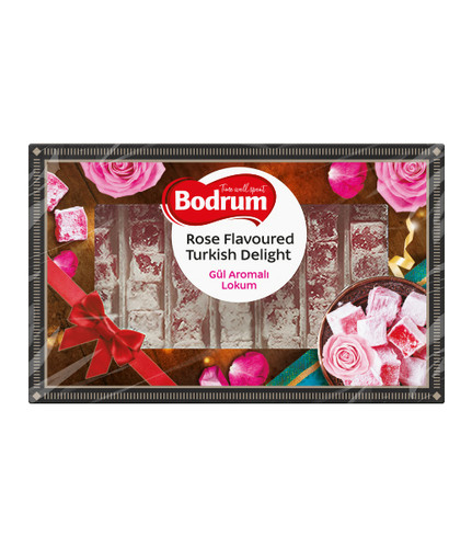 Bodrum Luxury Rose Turkish Delight 350g | Foodsklep.com