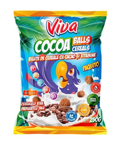 Viva Cacao Cereal Balls 250g | Delicious Chocolatey Breakfast Cereal | FoodSklep