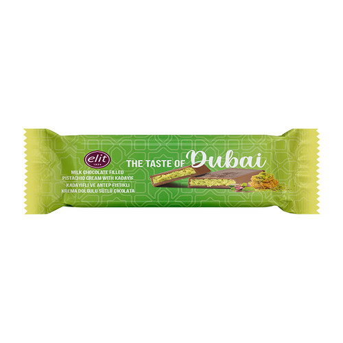 Elit Dubai Chocolate Bar with Pistachio and Kadayif 30g | Foodsklep.com