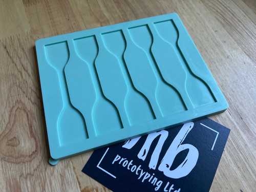 ISO 37 Dumbbell Test Pieces Type 1 Silicone Mold | mb prototyping Ltd.
