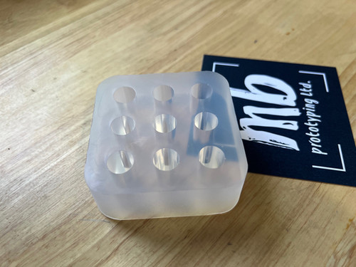 ASTM D695 Compression Test Specimen Silicone Mold | mb prototyping Ltd.