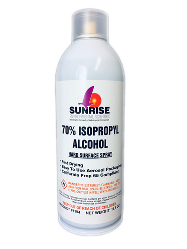 70% Isopropyl Alcohol Spray | sunrisenv.com