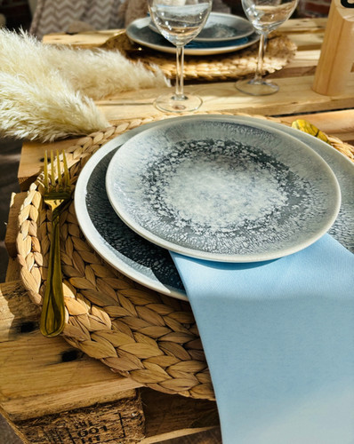 Kit vaisselle complet bleue rétine | MDÉCOR