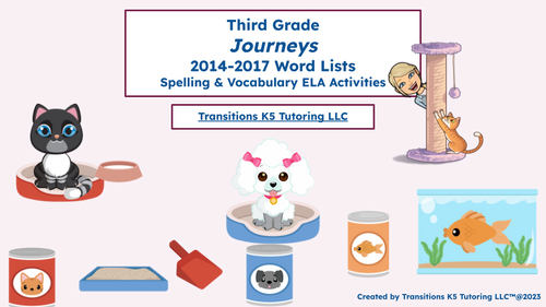 Grade 3 Spelling and vocabulary Aligned with HMH Journeys ...