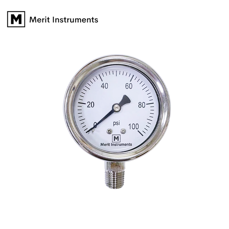 PSSA Stainless Steel Glycerin Filled Gauge with Bayonet Ring | Merit ...