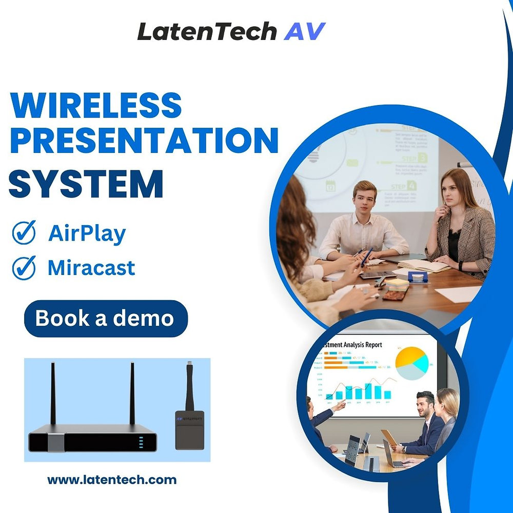 Upgrade Your Meeting Room with LatenTech AV Wireless Presentation System