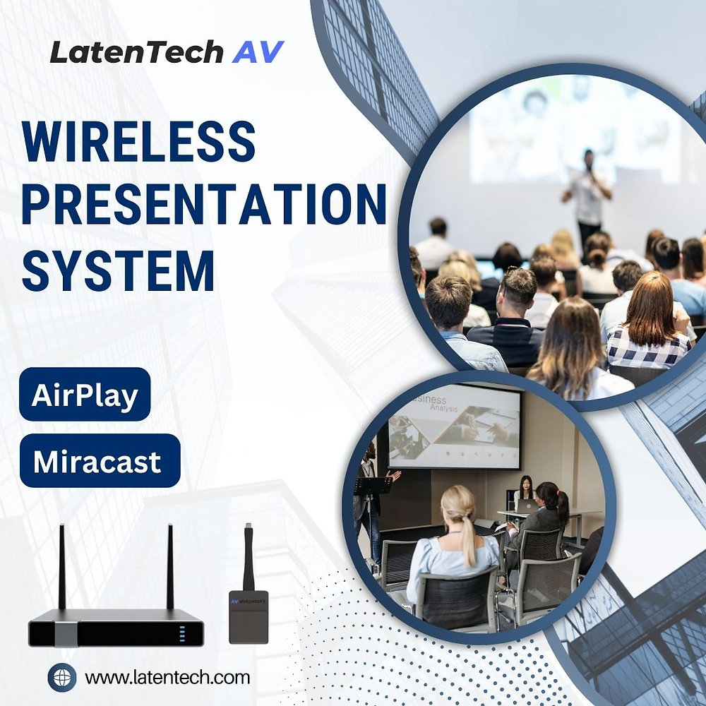 Transform Your Meetings with LatenTech AV Wireless Presentation System