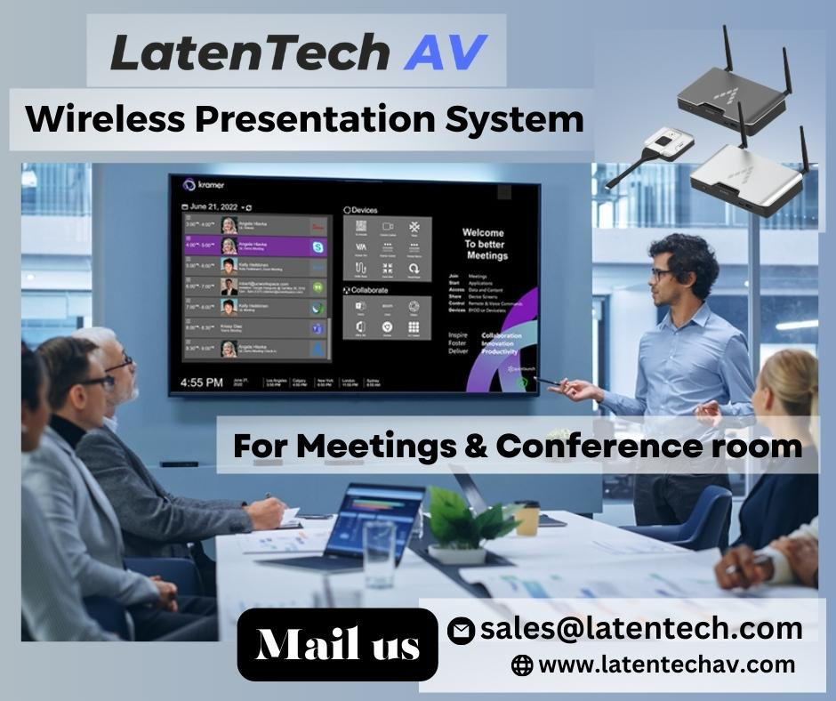 LATENTECH AV PRESENTATIONS MADE EASY WITH A SINGLE CLICK OF A BUTTON