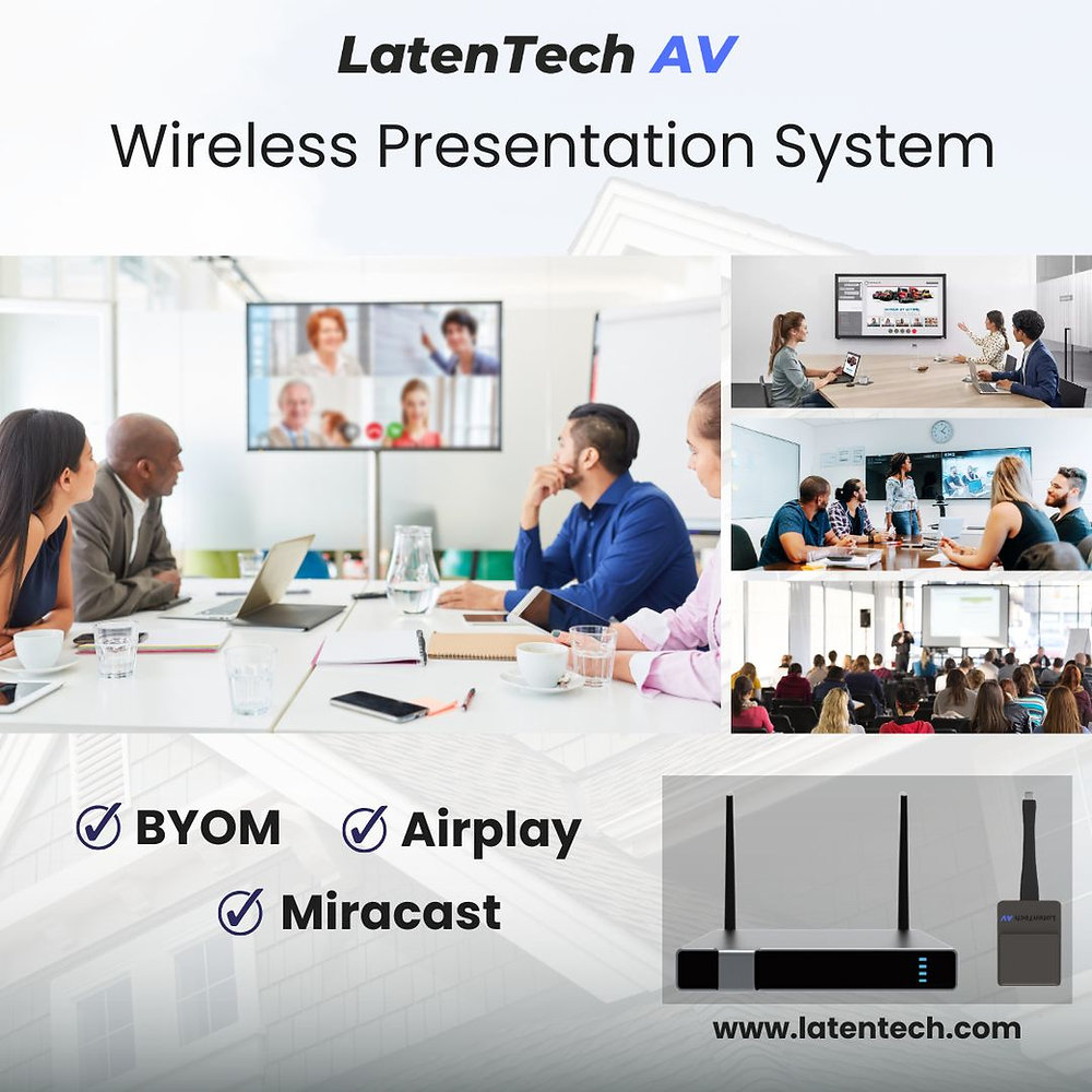 Revolutionize Your Meeting Room with LatenTech AV Wireless Presentation ...