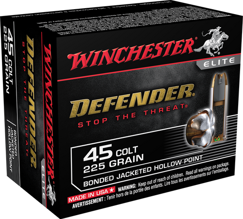 Winchester | 200 rds. | Defender | .45 Colt | 225 gr | Bonded | 10x20 ...