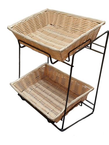 DWD-W2SC 2 Tier Counter Top Display Stand (PW) | DWD Retail Display