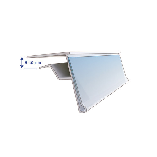 Shelf Edge Label Holders for Glass Shelves