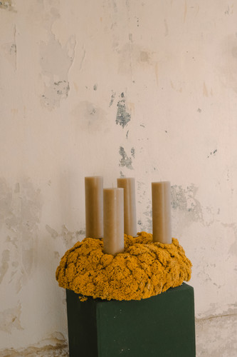 Adventskranz - Achillea Gelb | Alexandra Hummel