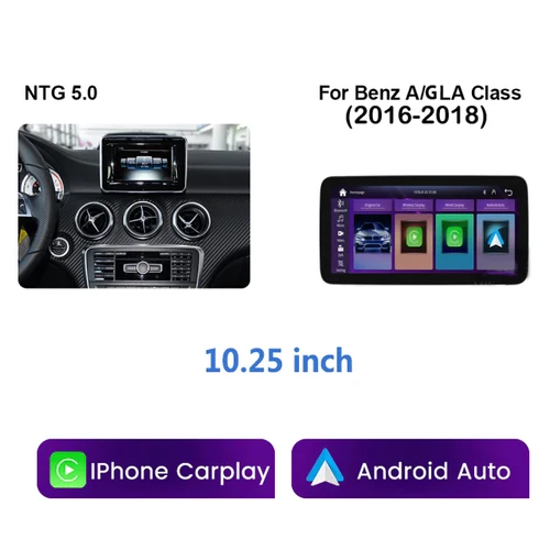 Mercedes Benz A-Class and GLA W176: 2016-2018 NTG 5.0 Screen Upgrade to ...