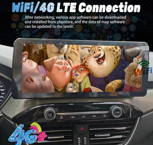 Ford Focus 2019+ Screen Upgrade with Built in CarPlay Android Auto ...