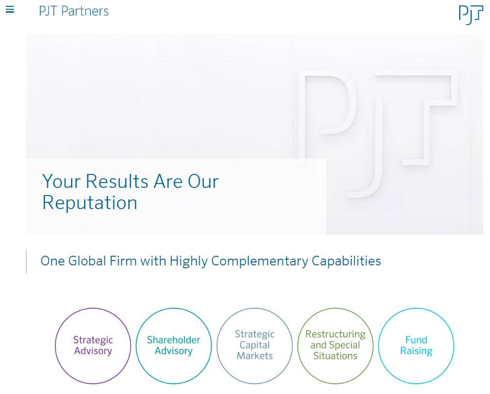 Why PJT Partners for Investment Banking? / Overview of PJT Partners
